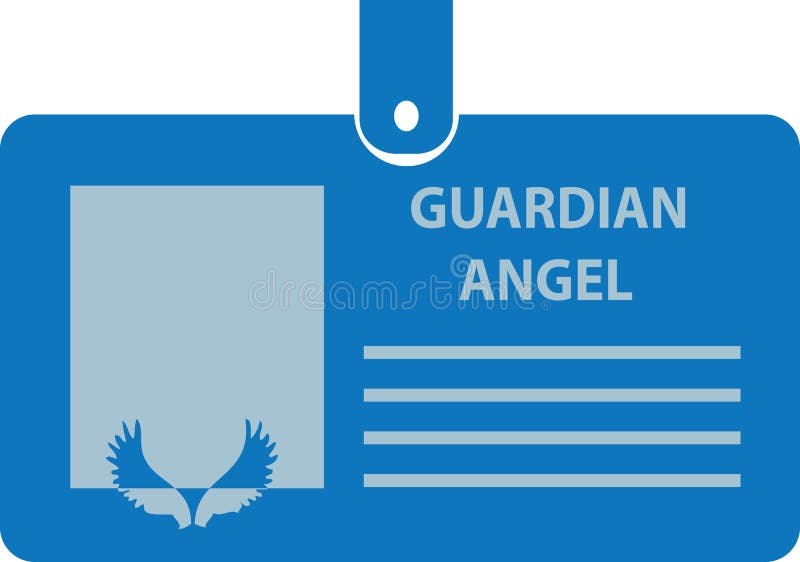 ID card Guardian Angels stock vector. Illustration of clip - 266374077