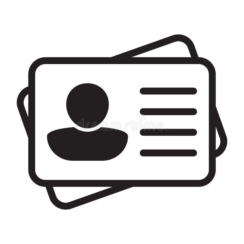 Id Card Icon. Id Card Badge Icon. Identification Card, Driver S License ...
