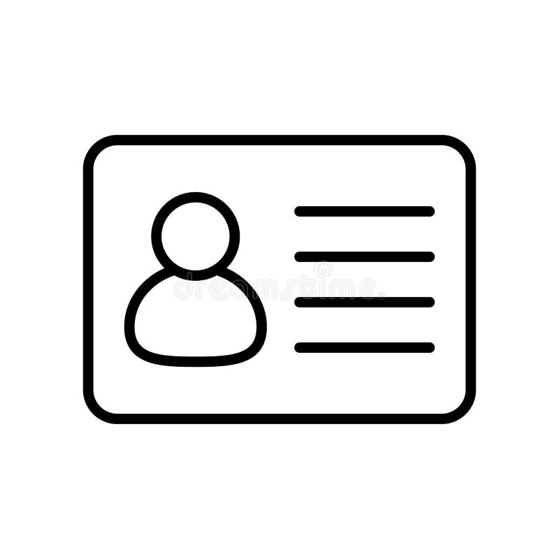 Id Card Icon. Id Card Badge Icon. Identification Card, Driver S License ...