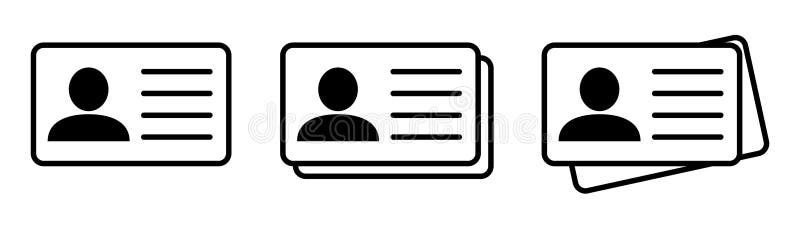 Id Card Icon. Id Card Badge Icon. Identification Card, Driver S License ...