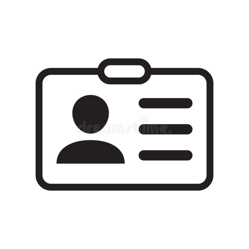 Id Card Icon. Id Card Badge Icon. Identification Card, Driver S License ...