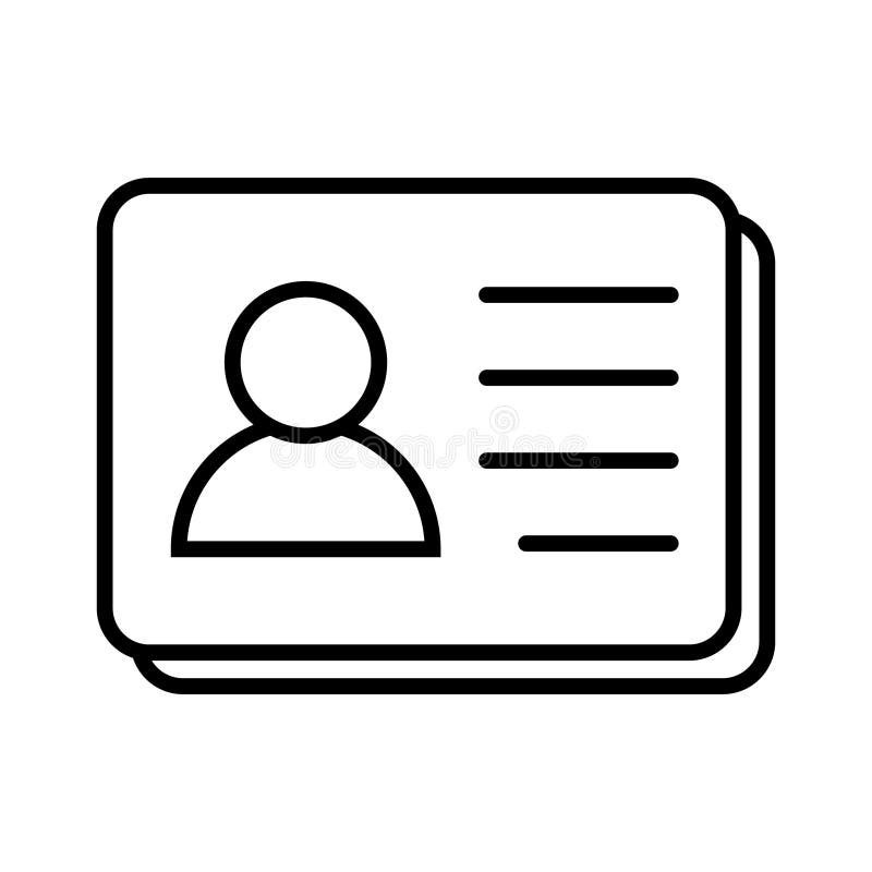 Id Card Icon. Id Card Badge Icon. Identification Card, Driver S License ...