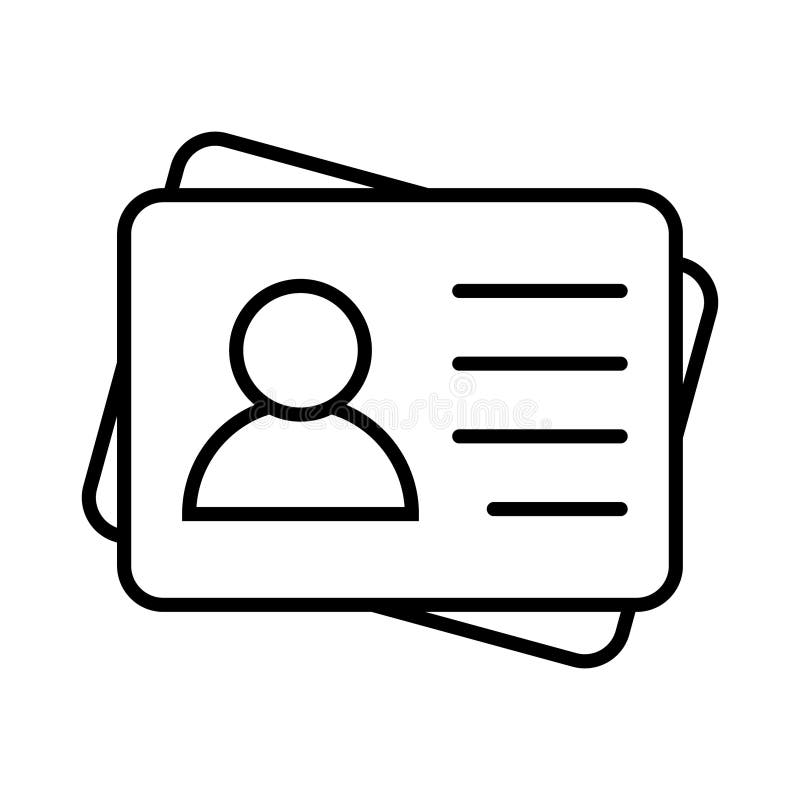 Id Card Icon. Id Card Badge Icon. Identification Card, Driver S License ...