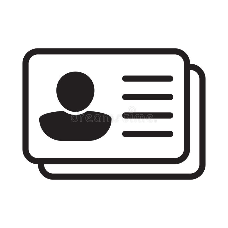 Id Card Icon. Id Card Badge Icon. Identification Card, Driver S License ...