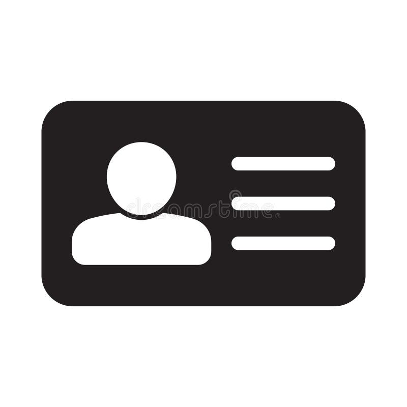 Id Card Icon. Id Card Badge Icon. Identification Card, Driver S License ...
