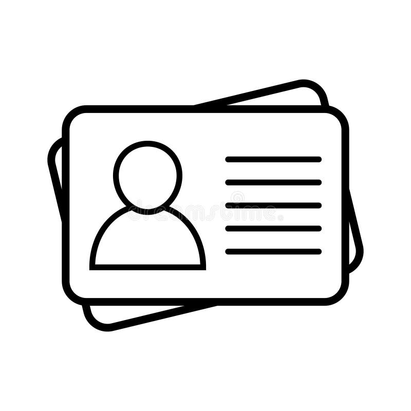 Id Card Icon. Id Card Badge Icon. Identification Card, Driver S License ...