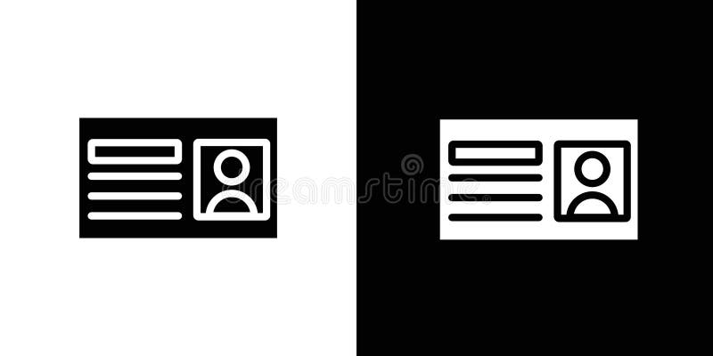 Id Card Icon Isolated Flat Vector in Outline Stock Vector ...