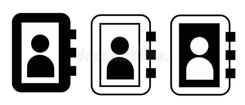 ID Card Icon Sets. Vector and Illustration for Website Stock ...