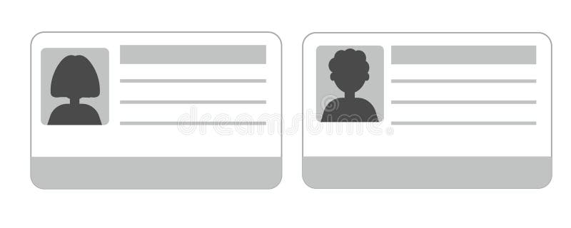Id Card Identification Badge Simple Icon. Driver License, Verify ...