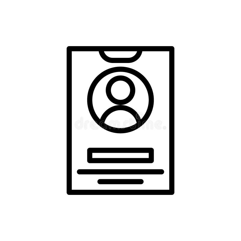 Id Outline Stock Illustrations – 13,613 Id Outline Stock Illustrations ...