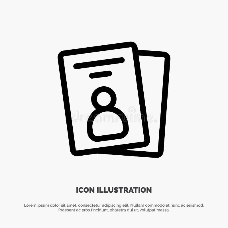 Id Card Pass Icon, Cartoon Style Stock Vector - Illustration of badge ...