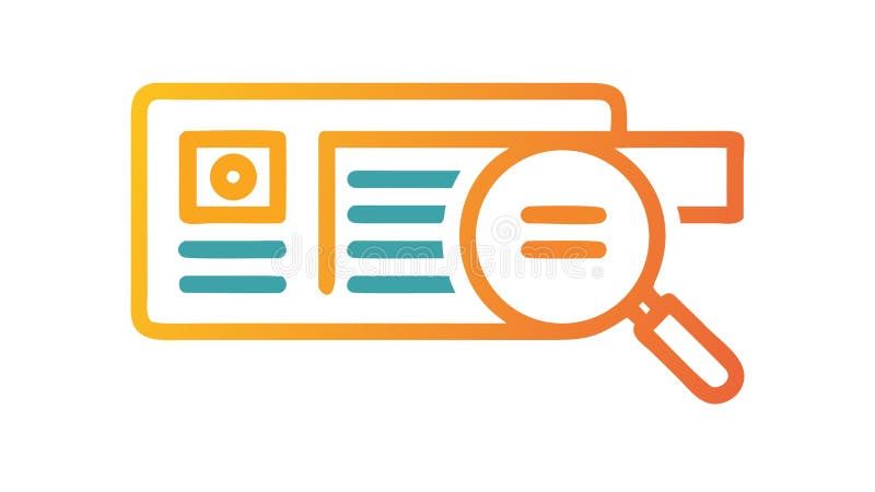 ID Card Scan Icon, Vector Design Generative AI Stock Vector ...