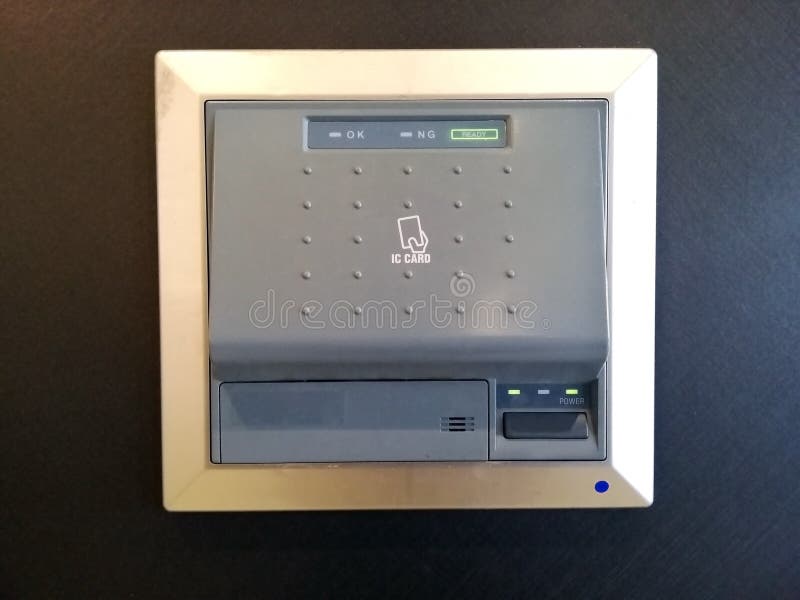 ID card scanner stock image. Image of screen, stripe - 188176855