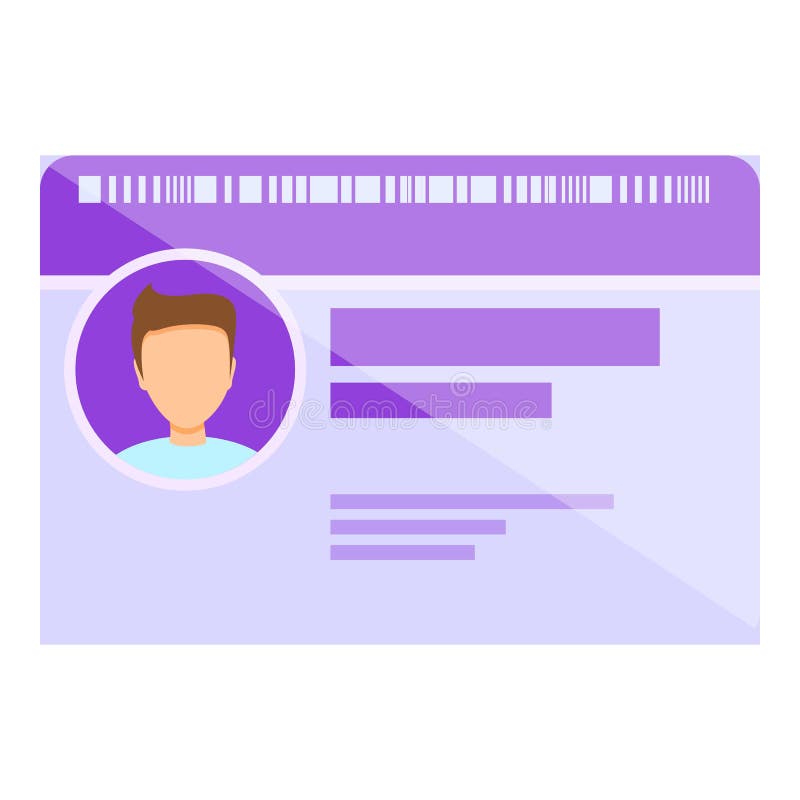 Identification Card Icon Cartoon Stock Illustrations – 863 ...