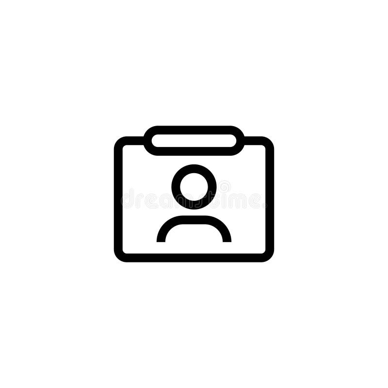 Id Icon Card Personal Identity Single Icon Graphic Design Vector Stock ...
