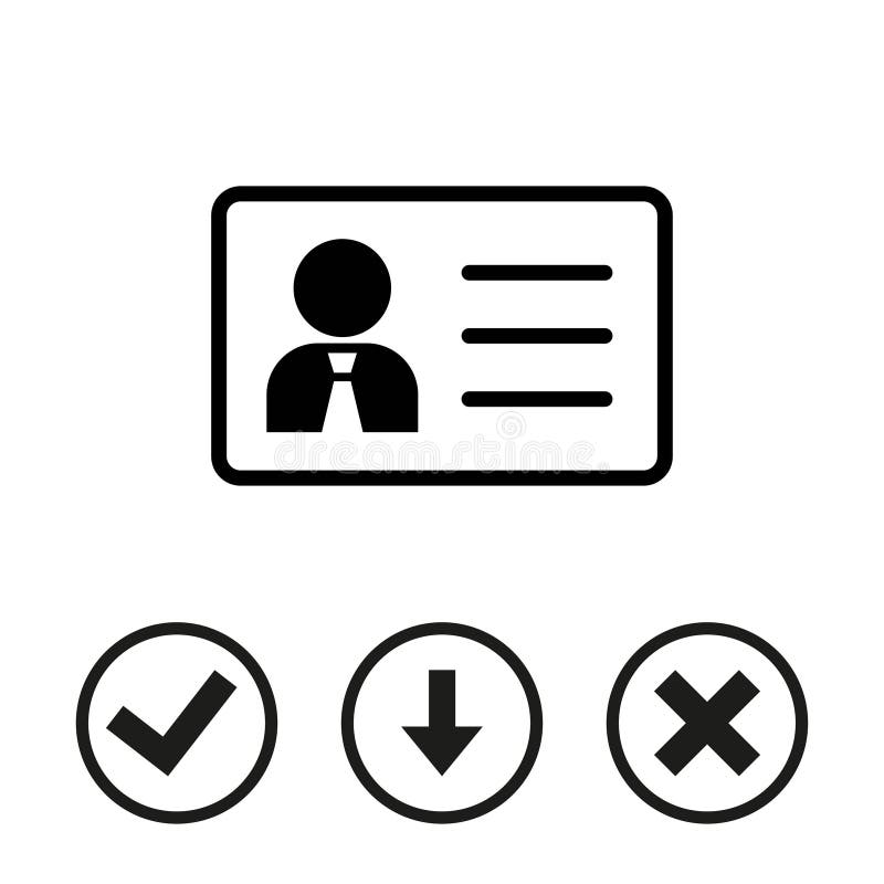 Id Icon Stock Vector Illustration Flat Design Stock Vector ...
