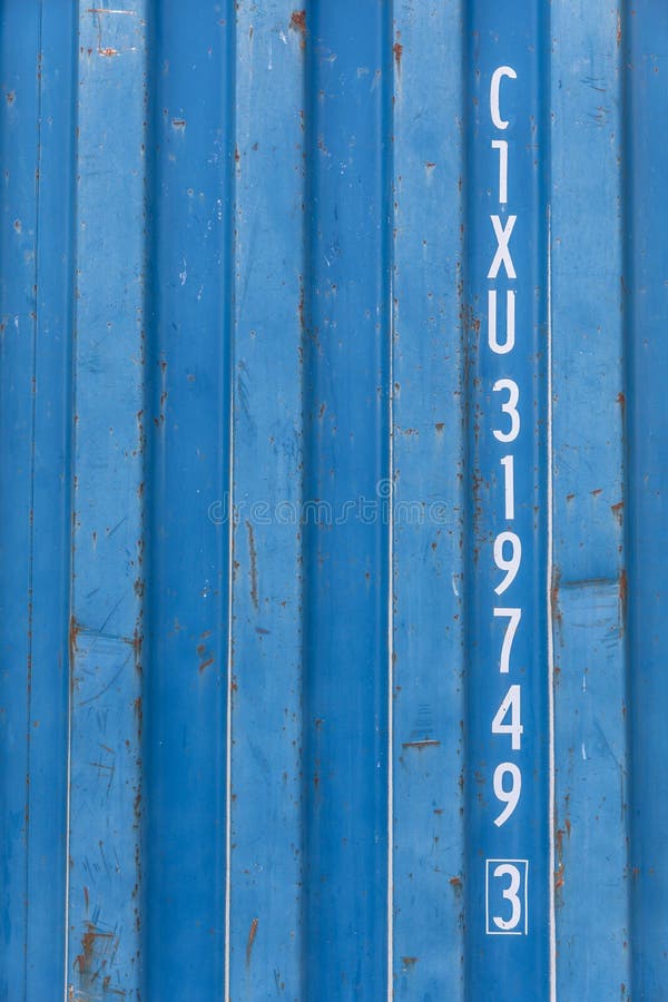 ID Numbers on container stock photo. Image of shipping - 87603420