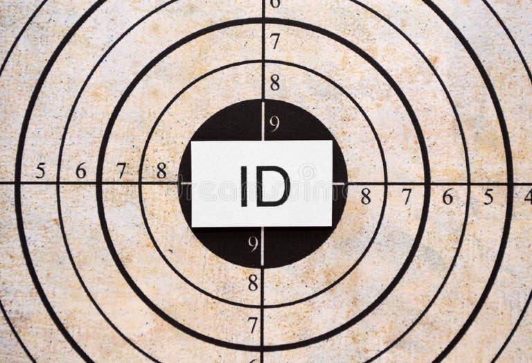 ID target stock illustration. Illustration of police - 22700323