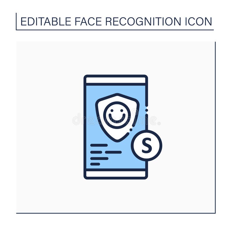 Id Verification Services Line Icon Stock Vector - Illustration of ...