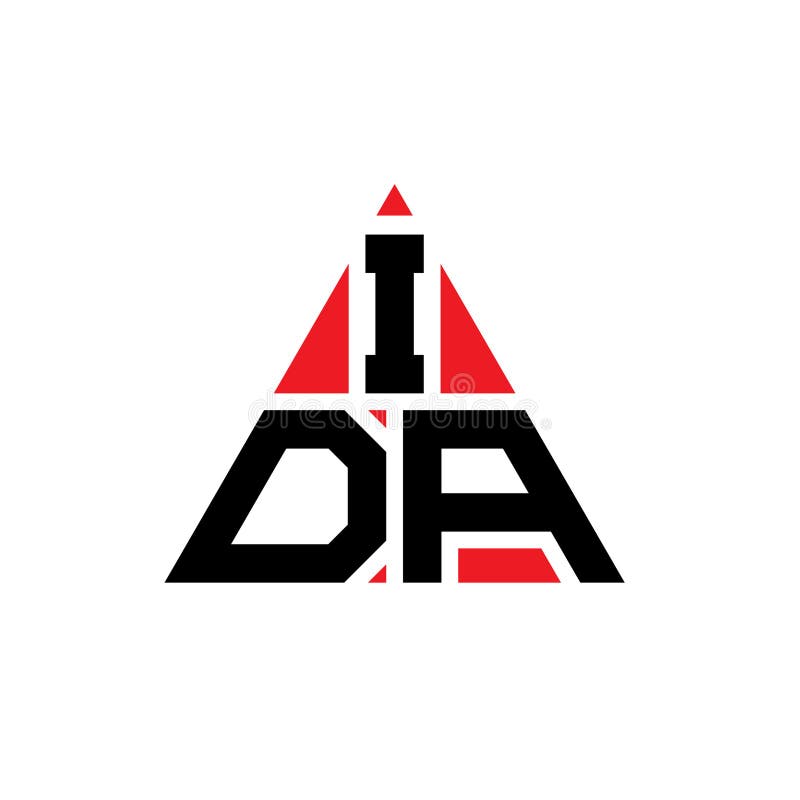 IDA Triangle Letter Logo Design with Triangle Shape. IDA Triangle Logo ...