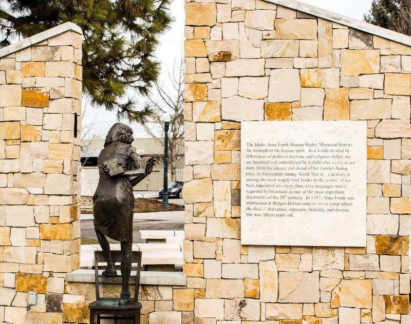 Idaho Anne Frank Human Rights Memorial Fotografía editorial - Imagen de ...