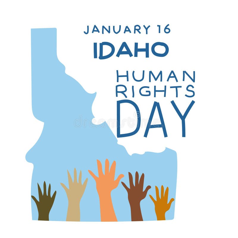 Idaho Human Rights Day is Celebrated Every Year on January 16th. Stock ...