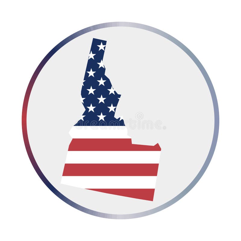 Idaho icon. stock vector. Illustration of round, create - 217261978