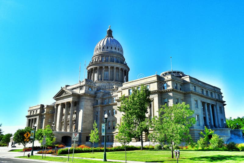 Idaho State Capital stock image. Image of building, boise - 128909269