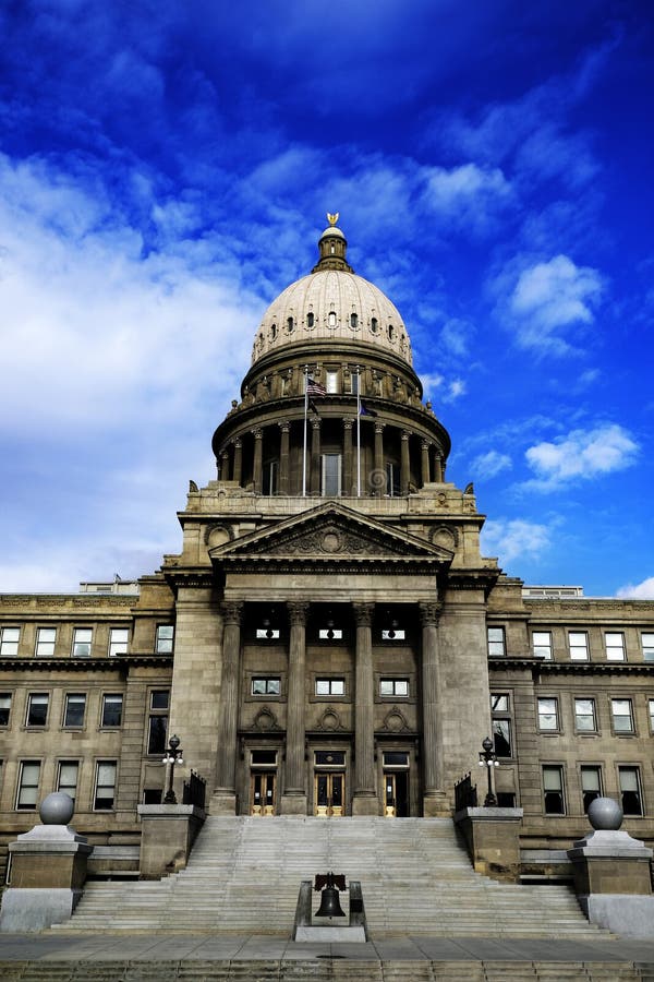 Idaho State Capital Building in Fall Autumn Leaves Stock Photo - Image ...