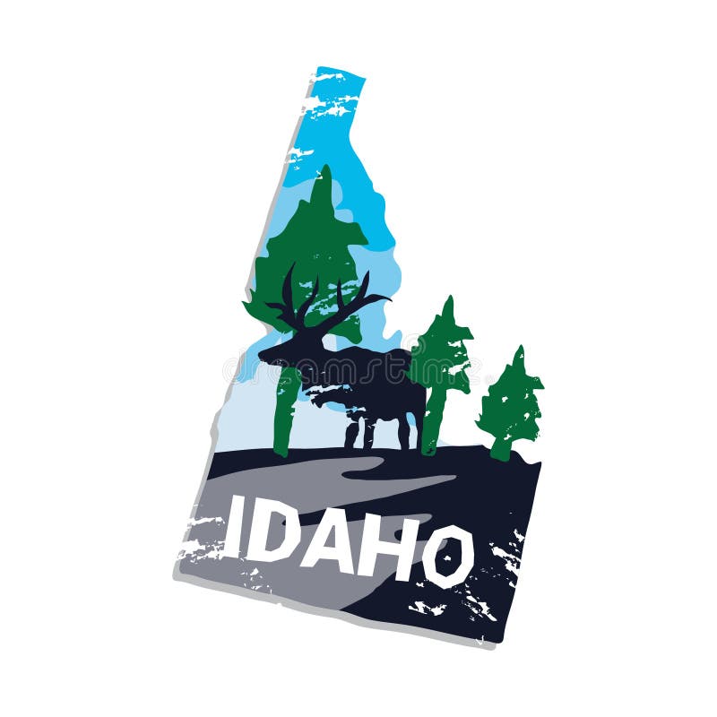 Idaho State. Vector Illustration Decorative Design Stock Vector ...