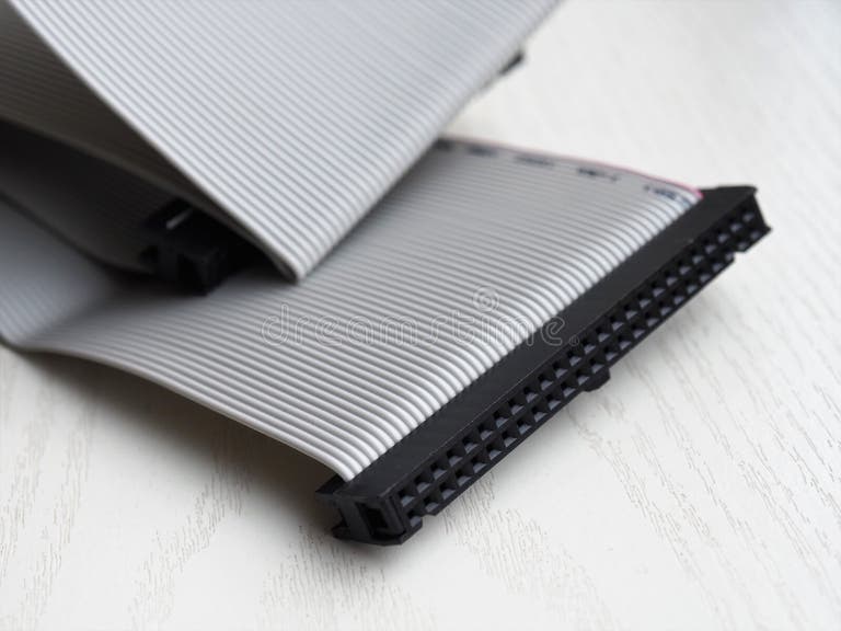 IDE Communication Cables for Personal Computers Stock Photo - Image of ...