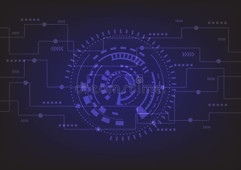 Technology Digital Background. Blue Gradient Background Use for Your ...