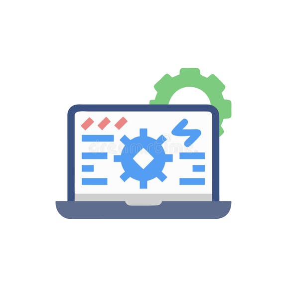 IDE Icon for Development Environments Stock Illustration - Illustration of mobile, website ...