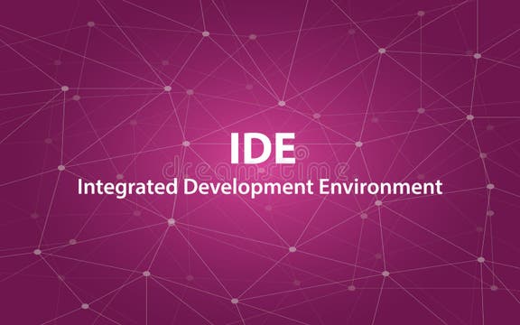 Ide Integrated Development Environment White Text Illustration with ...