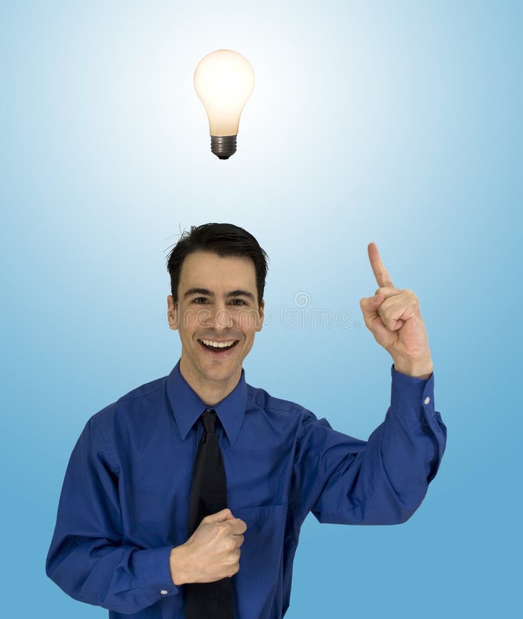 Idea stock photo. Image of shirt, person, smile, positive - 8568706