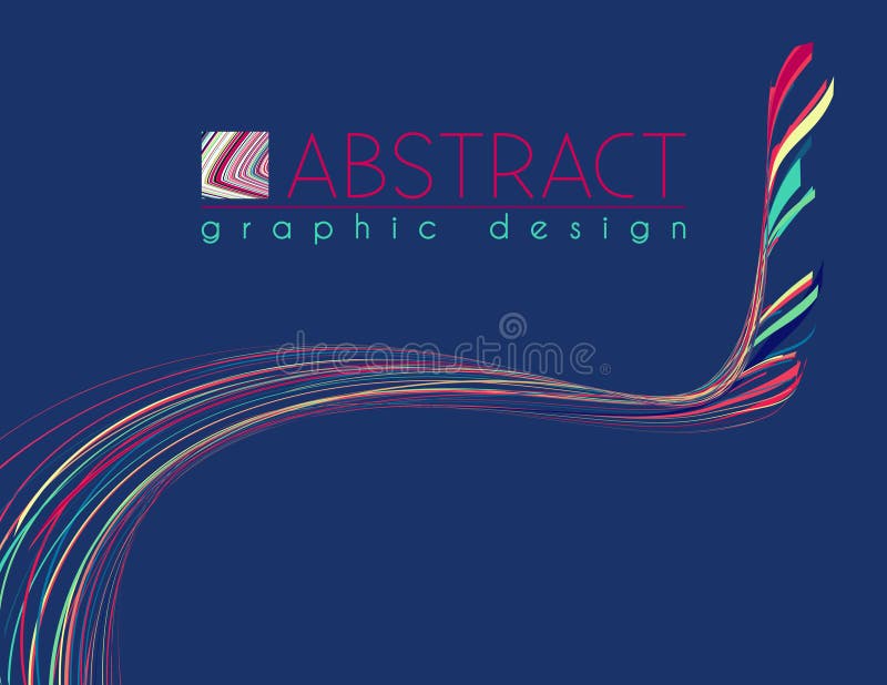 Idea. Abstract Template with Particolored Strips Stock Vector ...