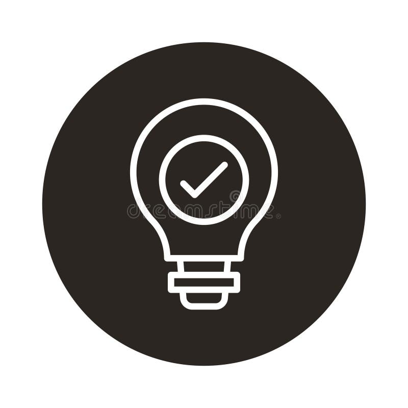 Idea Approved Symbol Isolated Vector Icon Which Can Easily Modify or ...