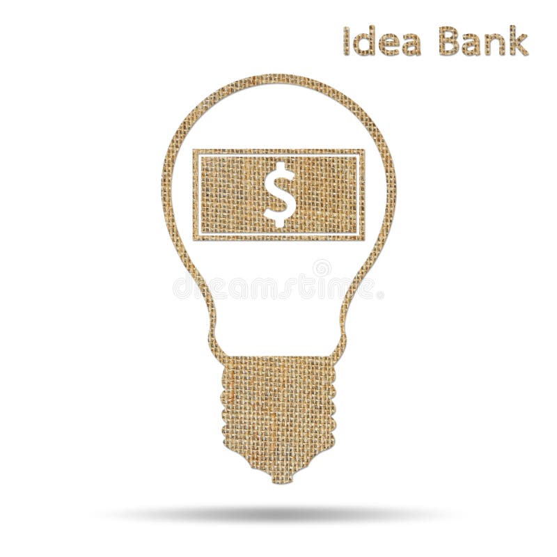Idea bank stock vector. Illustration of concept, money - 48178689