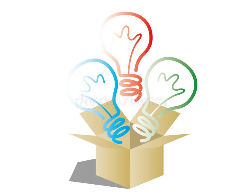 Idea box stock vector. Illustration of electric, idea - 59057678