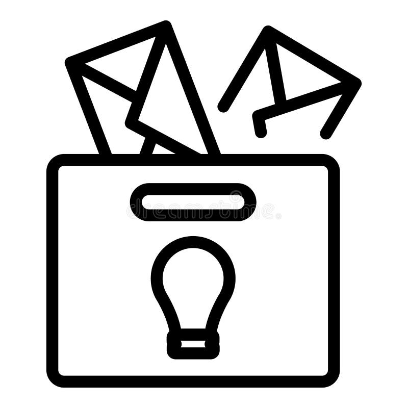 Idea Box Icon, Outline Style Stock Vector - Illustration of leader ...