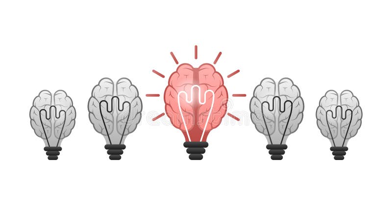 Idea Brain. Creative Thinking. Idea, Solution. Positive, Motivation ...