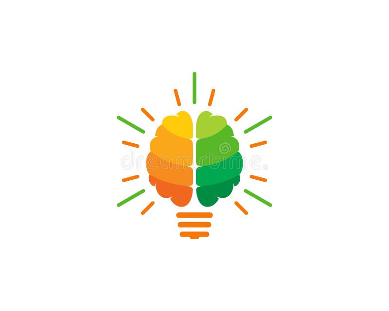 Idea Brain Logo Icon Design Stock Vector - Illustration of idea ...