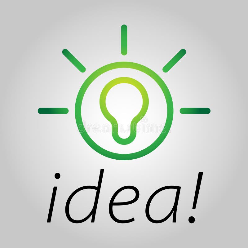 Gran Idea ilustración del vector. Ilustración de moderno - 21809724