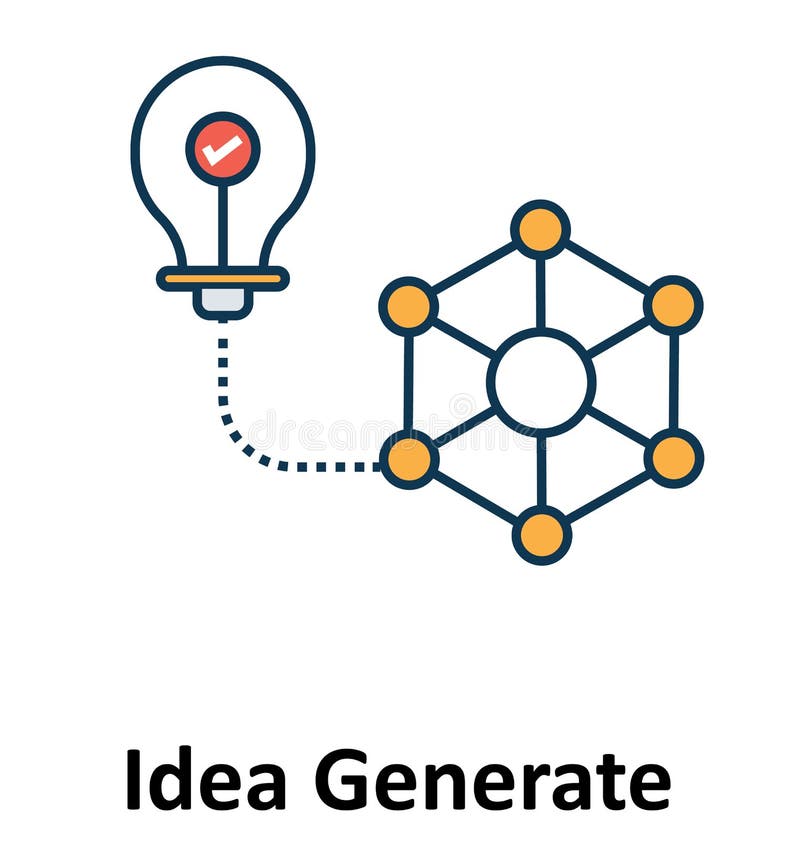 Idea Build Isolated and Vector Icon for Technology Stock Vector ...