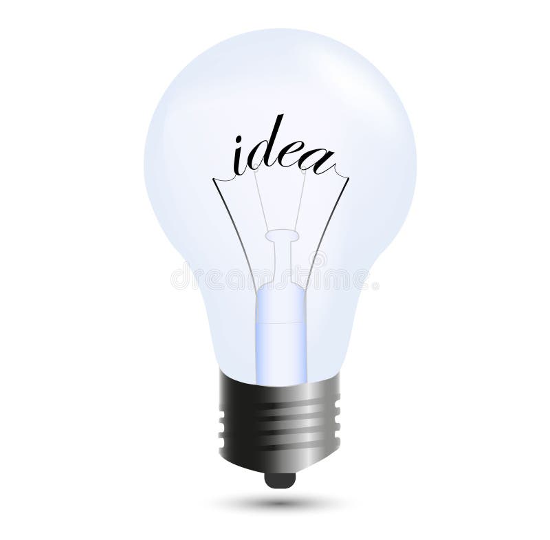 Light Bulb Growing an Idea in Nature Stock Image - Image of glow ...
