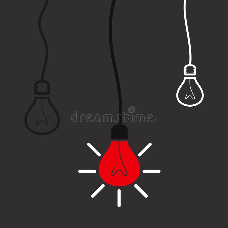 Idea a bulb stock vector. Illustration of electricity - 27348629