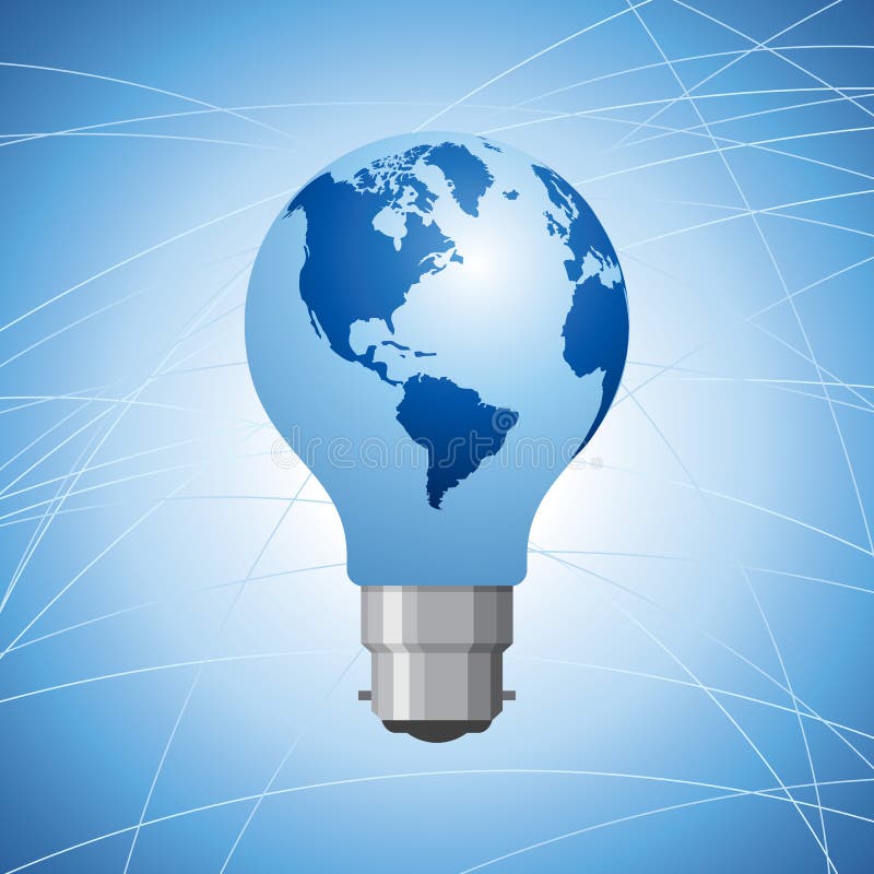 Idea bulb stock vector. Illustration of blue, imagination - 28542333