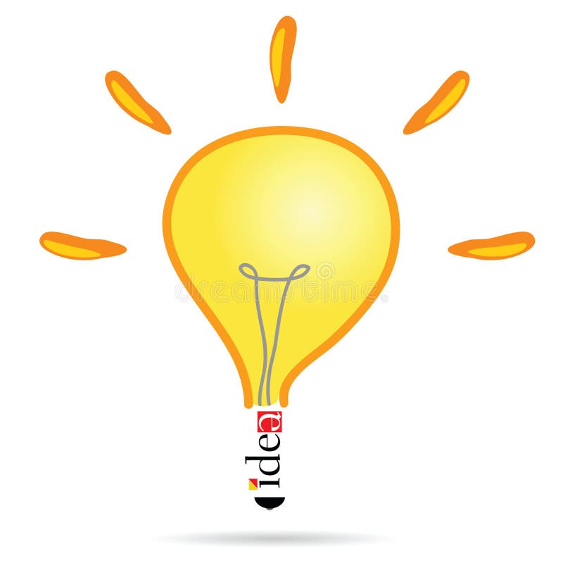 Idea Bulb Art Vector Illustration Stock Vector - Illustration of bulb ...