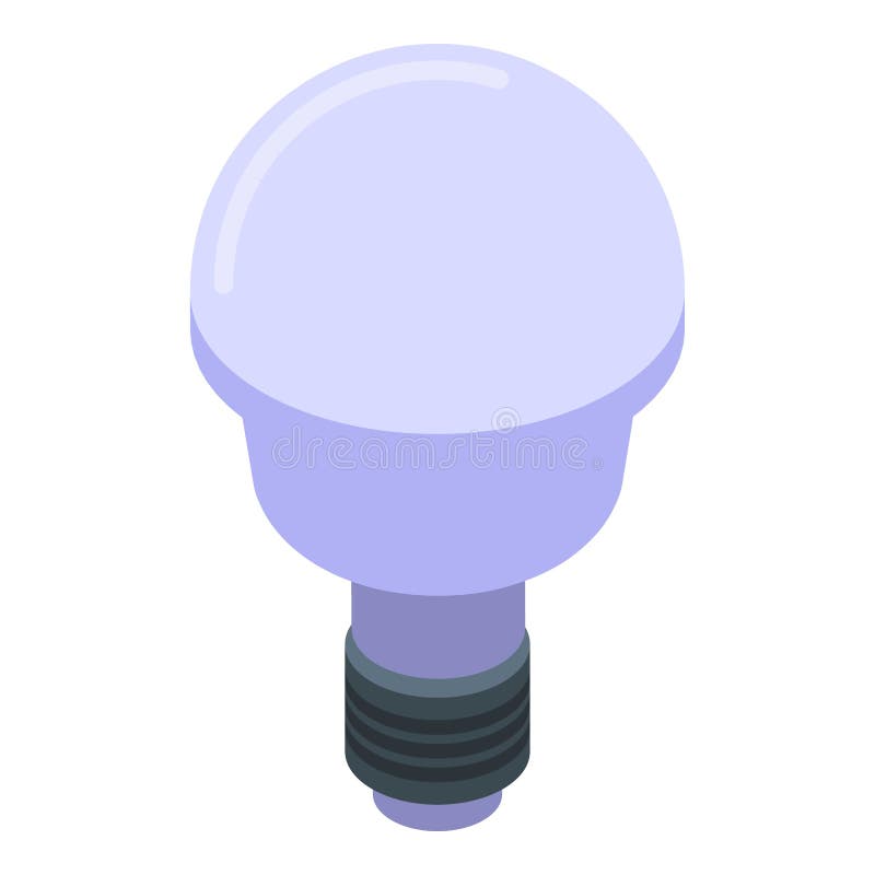 Idea Bulb Icon Isometric Vector. Smart Light Stock Illustration ...