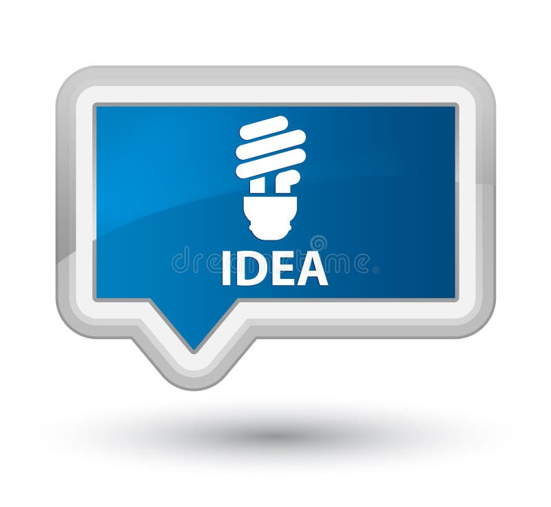 Idea (bulb Icon) Prime Blue Banner Button Stock Illustration ...